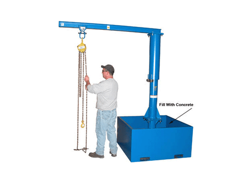 Portable Jib Cranes - Vestil Series JIB-CB - MachineToolProducts.com