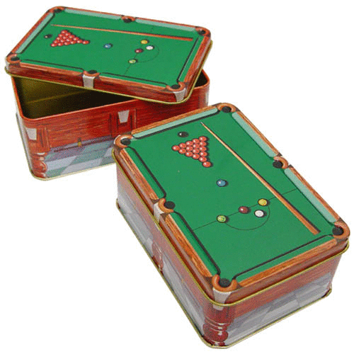 Metal Chalk Holder Box, Snooker Table Design